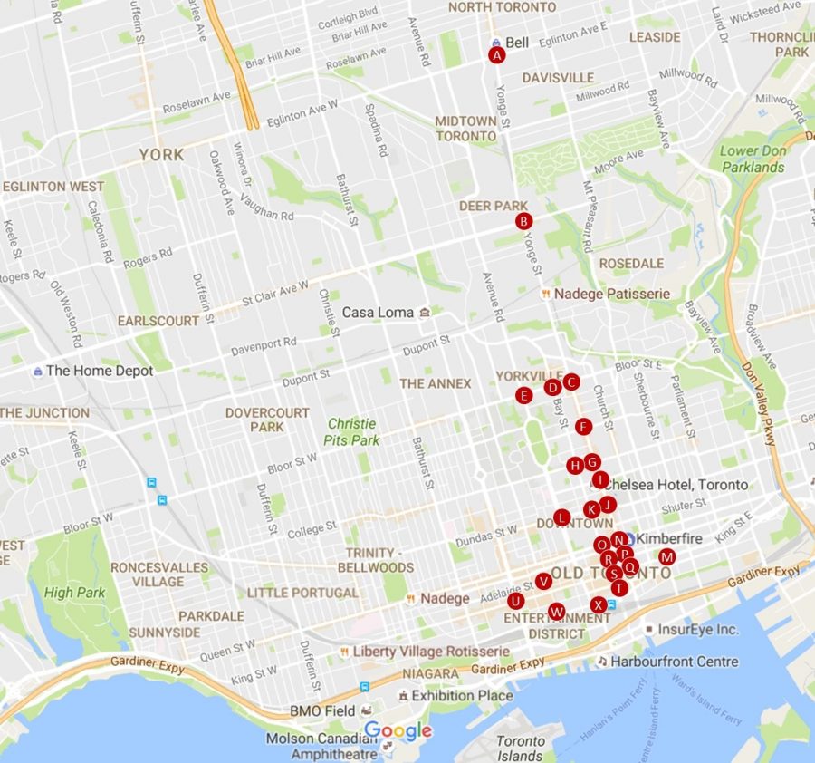 Toronto Condo Prices at Major Intersections